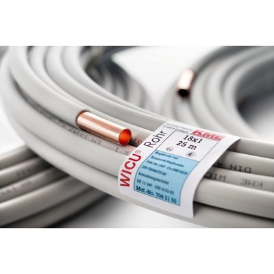 Труба медная в оплетке HME (KME) WICU Rohr 18x1,0 мм (бухта 25 м ...